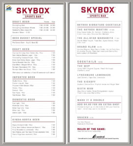 Carnival Cruise Drink Prices & Bar Menus for 2026
