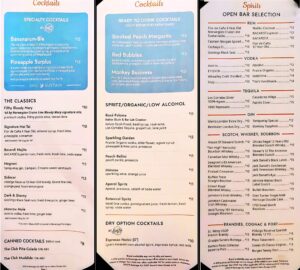 NCL Drink Menu 2026 with Prices for all Norwegian Ships