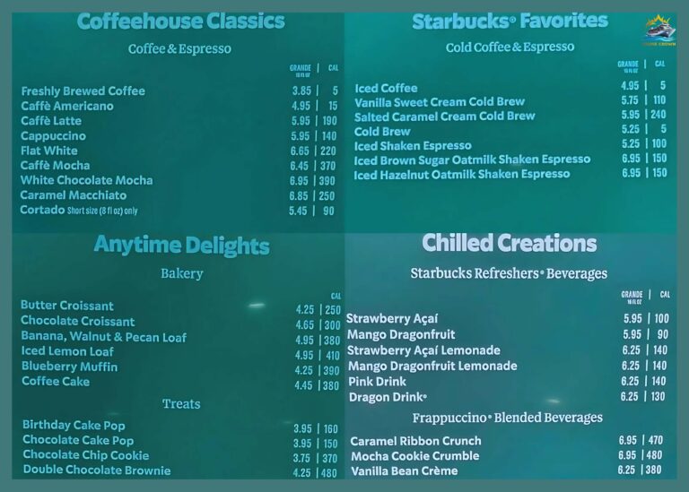 NCL Drink Menu 2025 with Prices for all Norwegian Ships